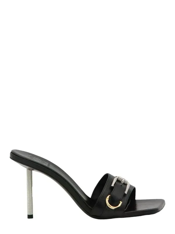 Givenchy Voyou 90mm Leather Sandals - Black