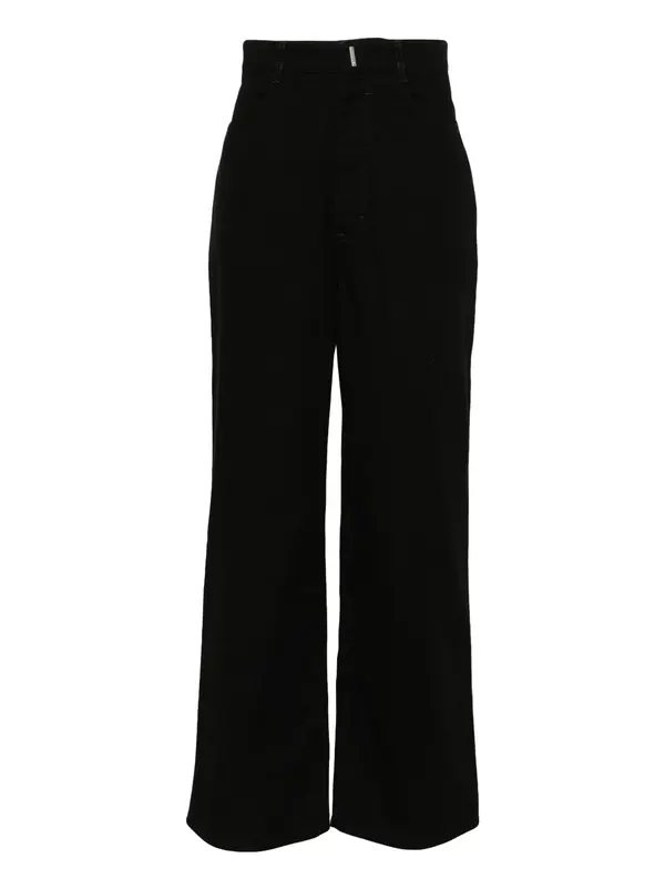 Givenchy Mid-rise Wide-leg Jeans - Black
