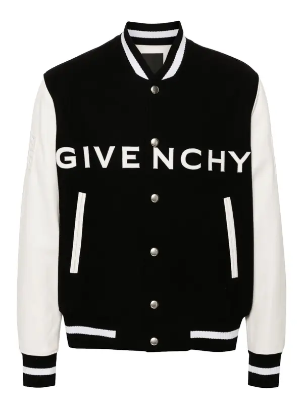 Givenchy Panelled Varsity Jacket - Black