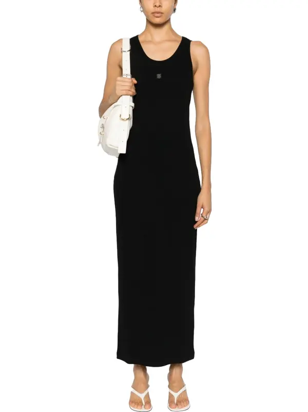 Givenchy 4g-plaque Midi Dress - Black