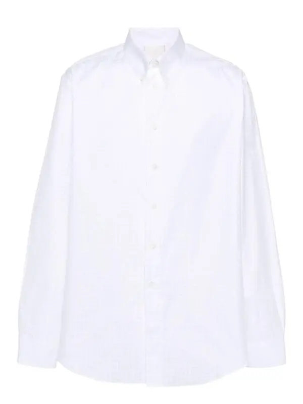 Givenchy 4g-motif Cotton Shirt - White