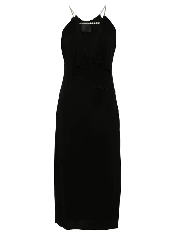 Givenchy Halterneck Midi Dress - Black