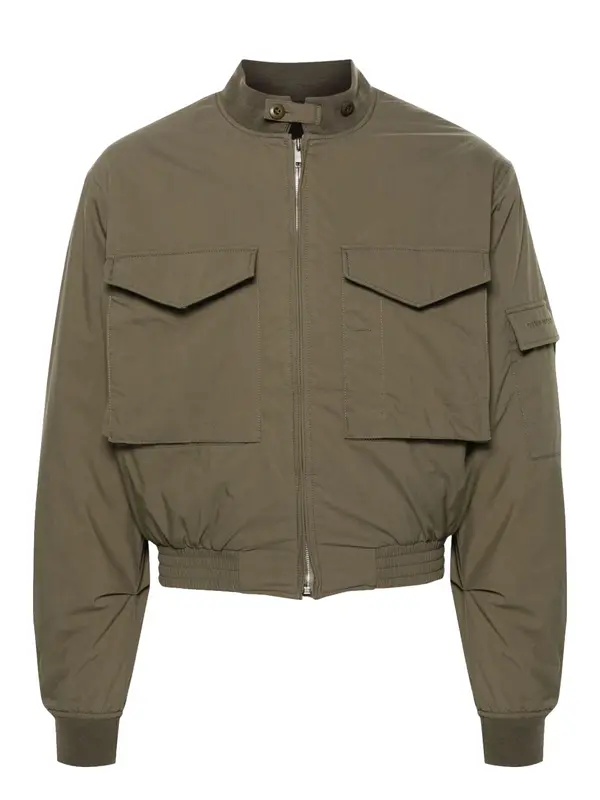 Givenchy Cropped Bomber Jacket - Green