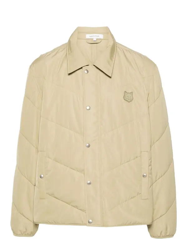 Maison Kitsuné Bold Fox Head Quilted Jacket - Neutrals