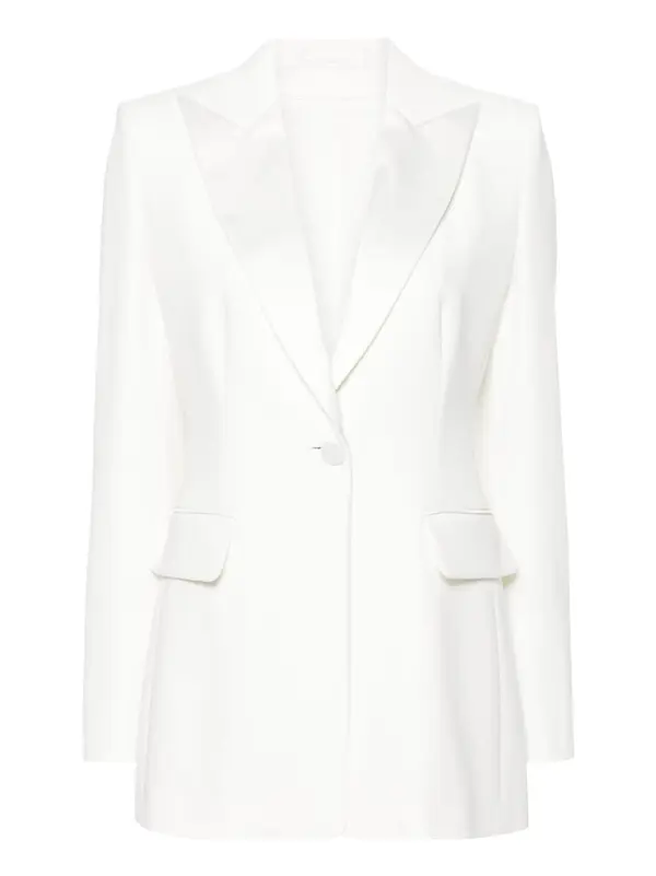 Max Mara Plinio Single-breasted Blazer - White
