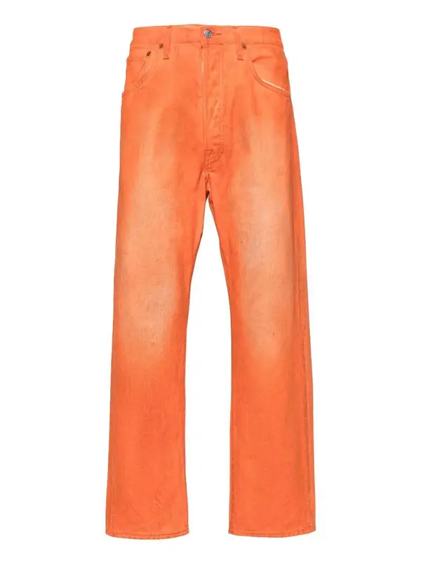 Acne Studios Low-rise Straight-leg Jeans - Orange