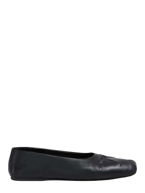 Marni Bow-embossed Ballerina Shoes - Black