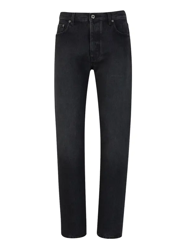 Off-White Tapered-leg Jeans - Black