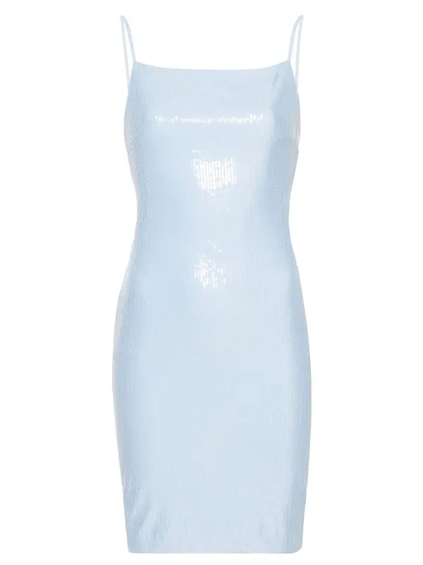 Remain Birger Christensen Sequin-embellished Slip Dress - Blue