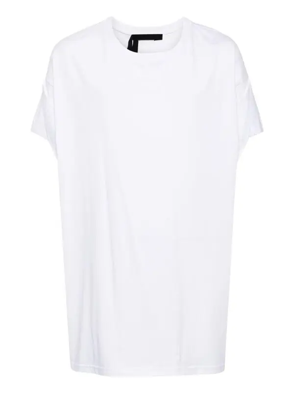 MARINA YEE Draped-detail Cotton T-shirt - White
