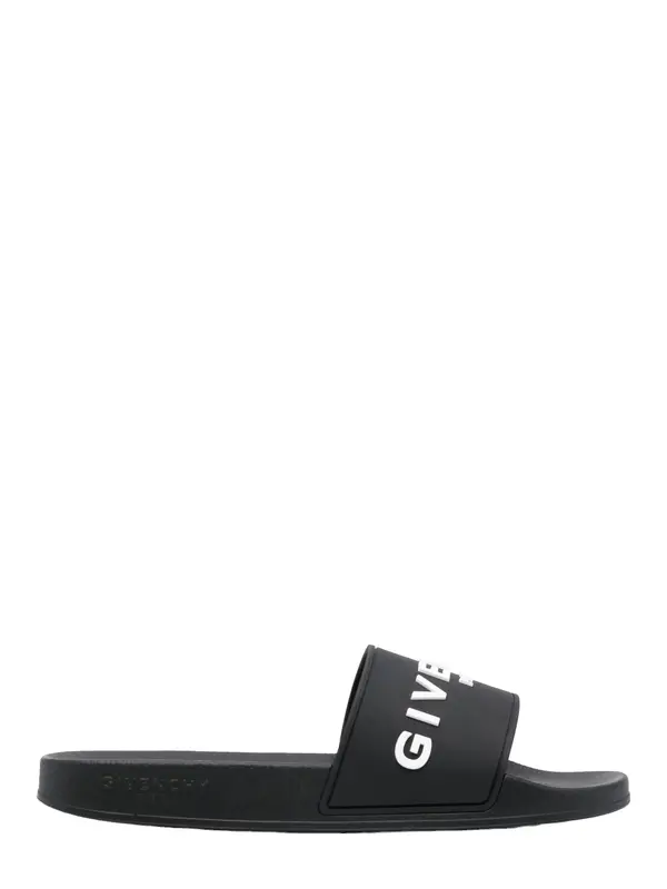 Givenchy Logo Slides - Black