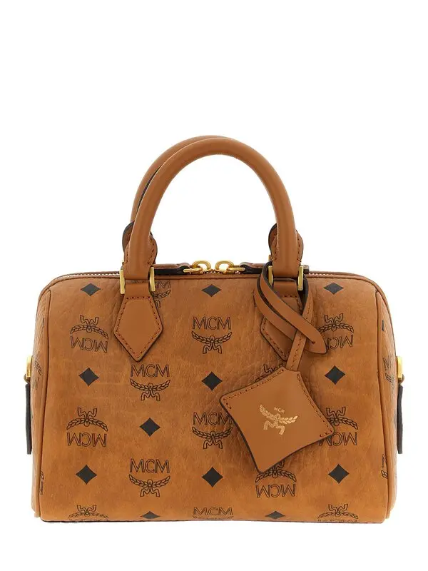 Mcm Ella Boston Handbag - Brown