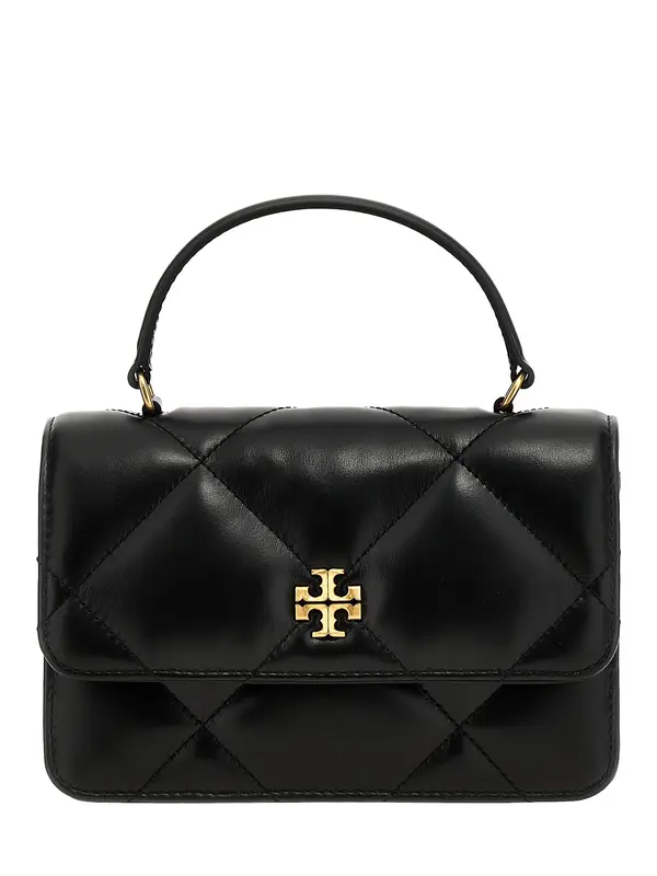 Tory Burch Kira Diamond Quilt Handbag - Black