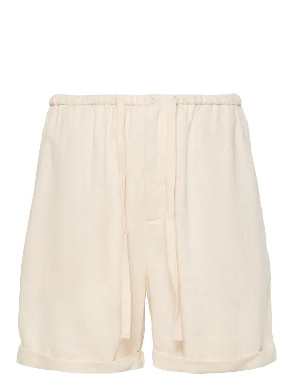 BY MALENE BIRGER Josea Slub-texture Shorts - Neutrals