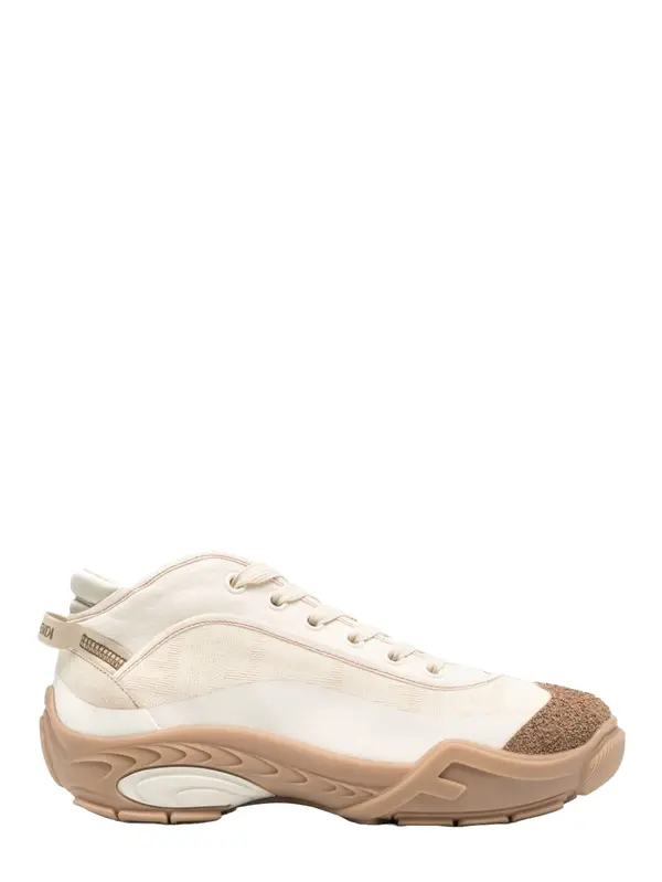 Fendi Lab Panelled Sneakers - Neutrals