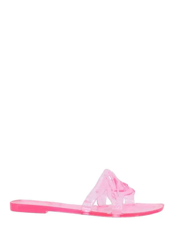 Karl Lagerfeld Jelly Signature Slides - Pink