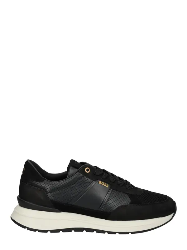 BOSS Jace Runn Leather Sneakers - Black