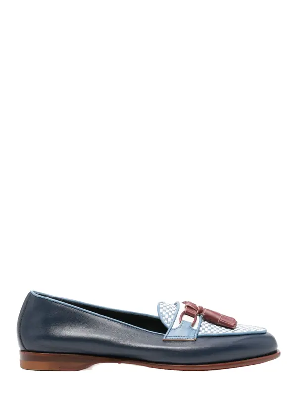 Santoni Andrea Tassel-embellished Loafers - Blue