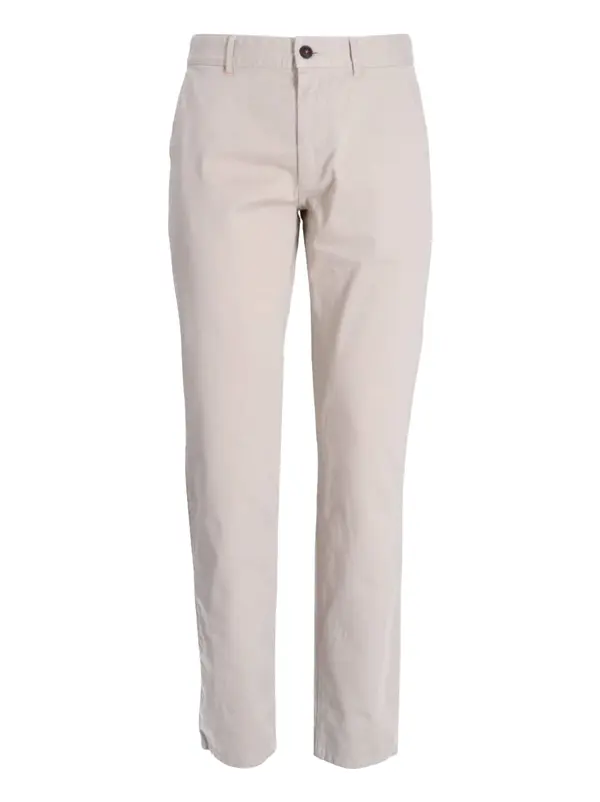 BOSS Mid-rise Stretch-cotton Chinos - Neutrals
