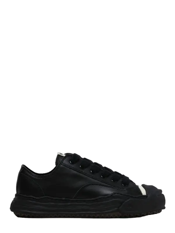 Mihara Yasuhiro Hank Og Sole Leather Sneakers - Black