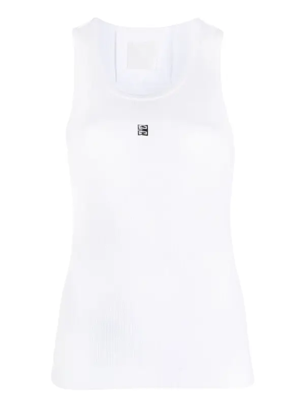 Givenchy 4g Logo Sleeveless Top - White
