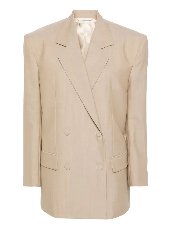 Givenchy Double-breasted Wool Blazer - Neutrals