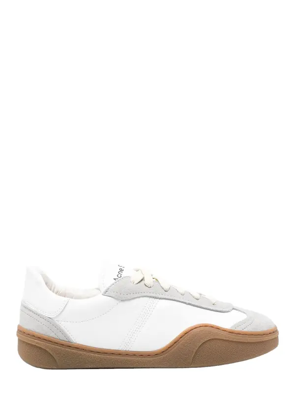 Acne Studios Panelled Leather Sneakers - Neutrals