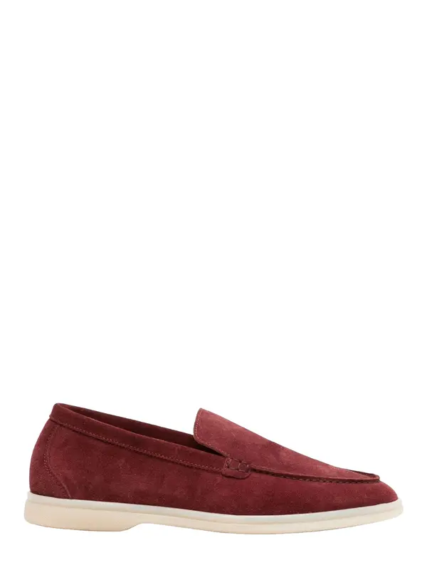 SCAROSSO Ludovico Suede Loafers - Red