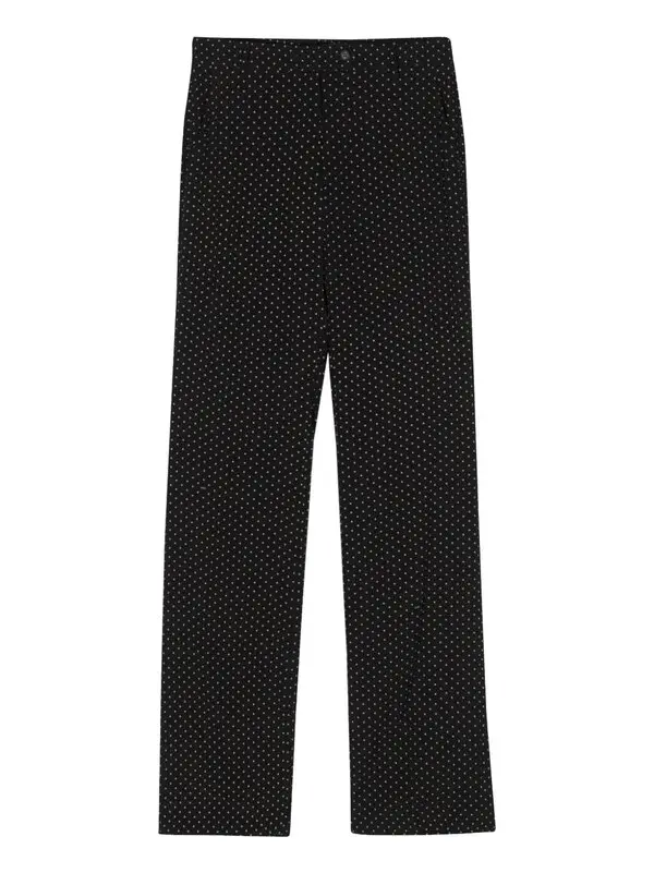 N°21 High-waist Straight-leg Trousers - Black