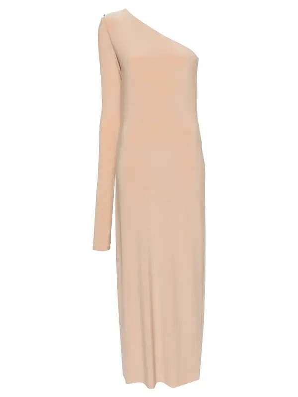 Sportmax One-shoulder Maxi Dress - Neutrals