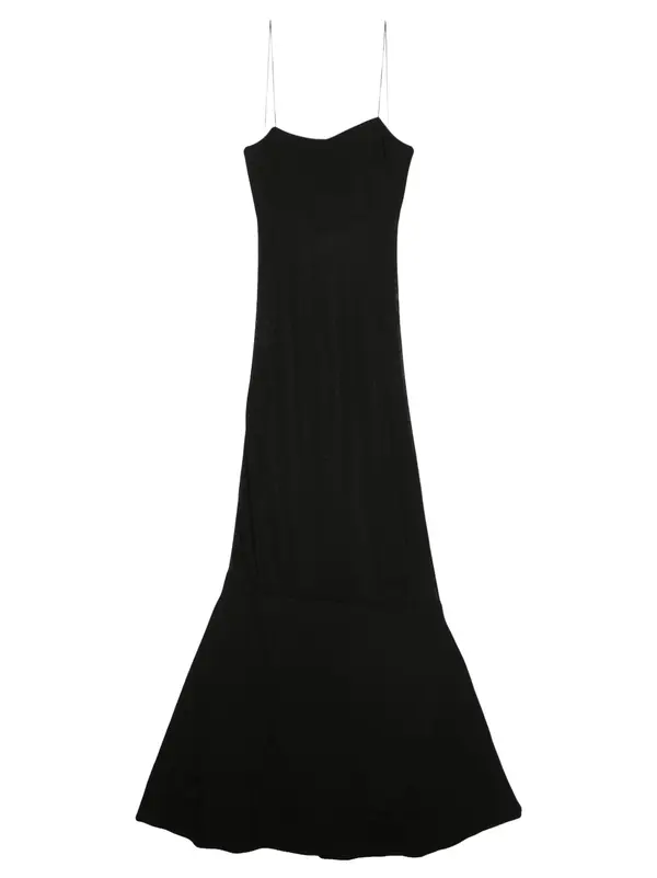 Jacquemus Fine-knit Maxi Dress - Black