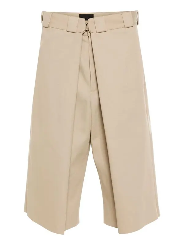Givenchy Overlapping Bermuda Shorts - Neutrals
