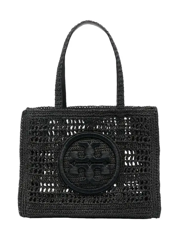 Tory Burch Small Ella Crochet Tote Bag - Black