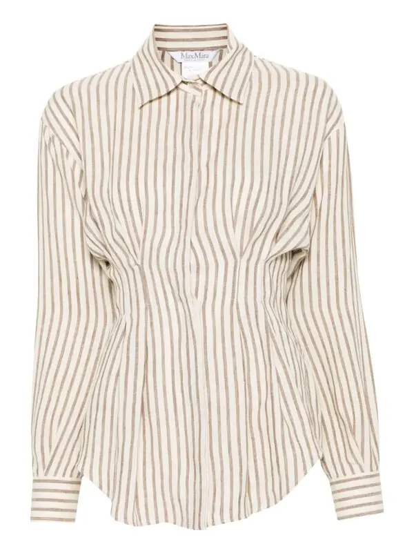 Max Mara Eritrea Striped Shirt - White