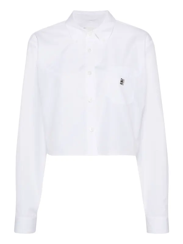 Givenchy Logo-plaque Shirt - White