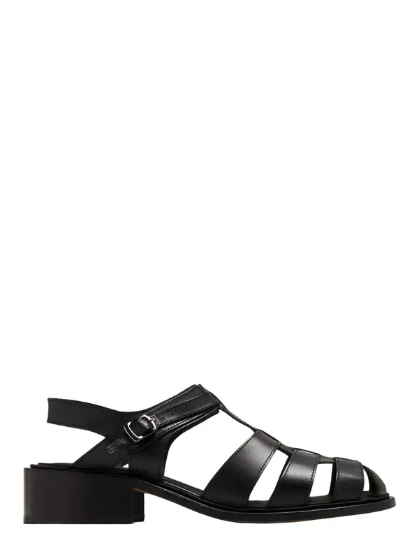 PHILEO Pecheur Faux-leather Sandals - Black