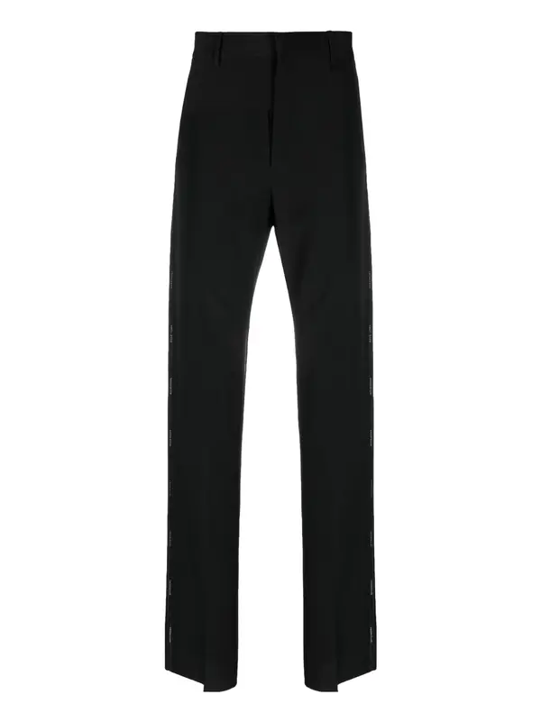 Givenchy Logo-tape Tailored Trousers - Black