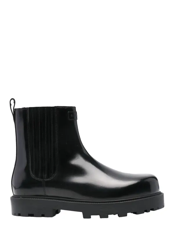 Givenchy Patent Leather Chelsea Boots - Black