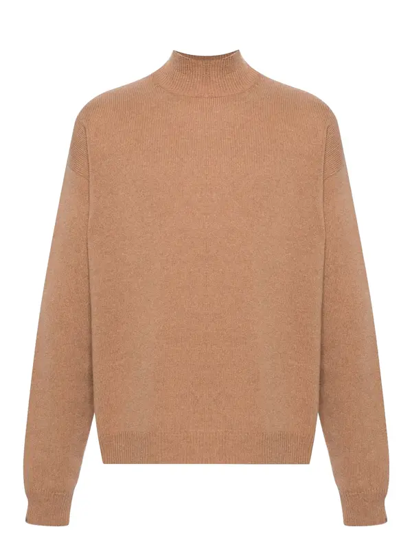 Balenciaga Ribbed Knit Jumper - Neutrals