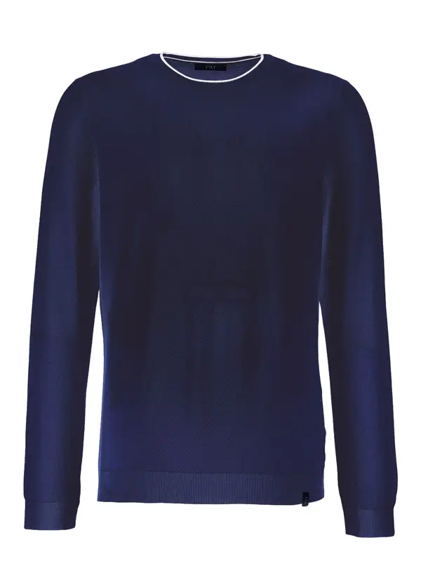 FAY Crew-neck Jumper - Blue