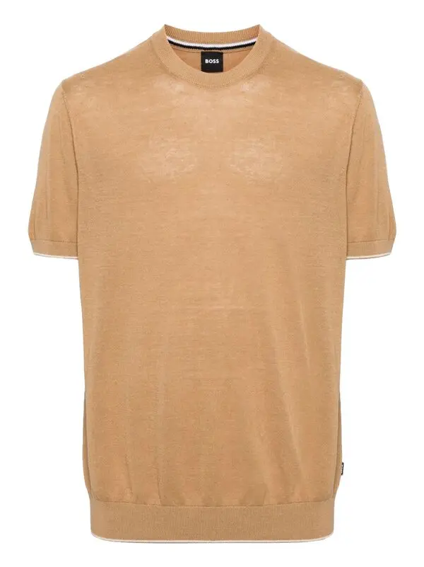 BOSS Short-sleeve Jumper - Neutrals