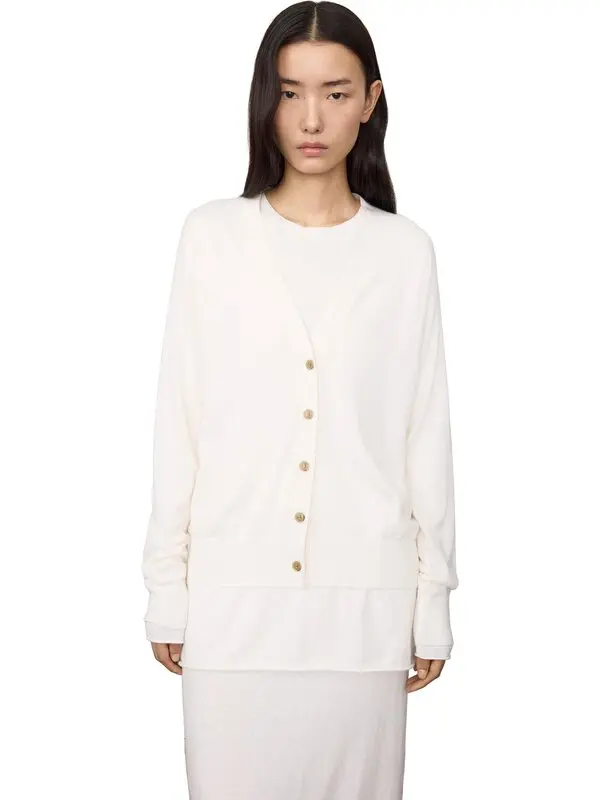 LISA YANG STORE Cia Cashmere Cardigan - Ivory