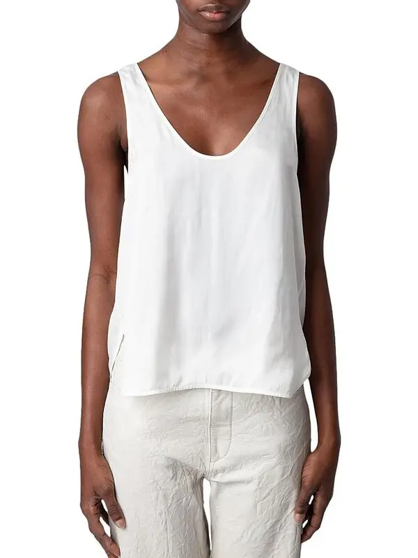 Zadig&Voltaire Carys Satin Sleeveless Top - Judo