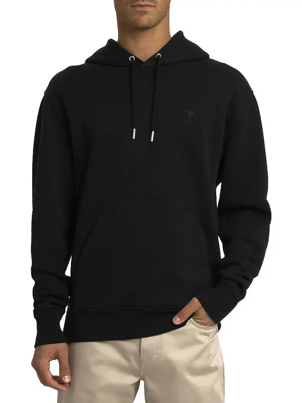 Ami Adc Pullover Hoodie - Black
