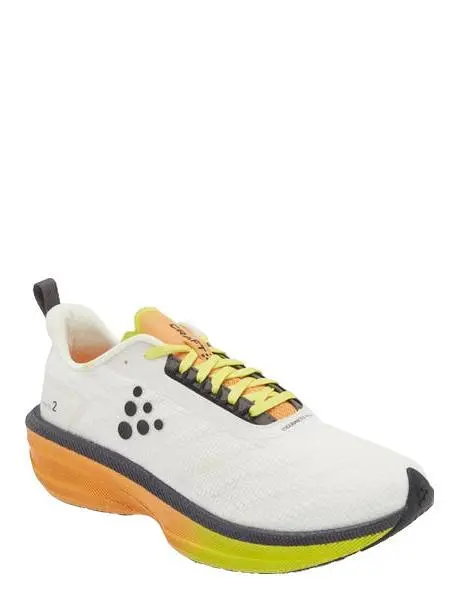 CRAFT Endurance 2 Lace-up Running Sneakers - Ash White/sour