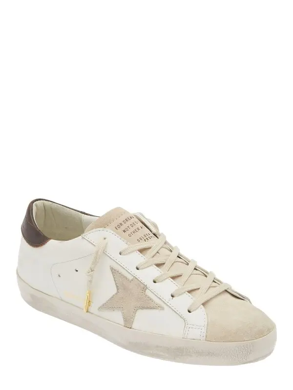 GOLDEN GOOSE Super-star Low-top Sneakers - White/pearl
