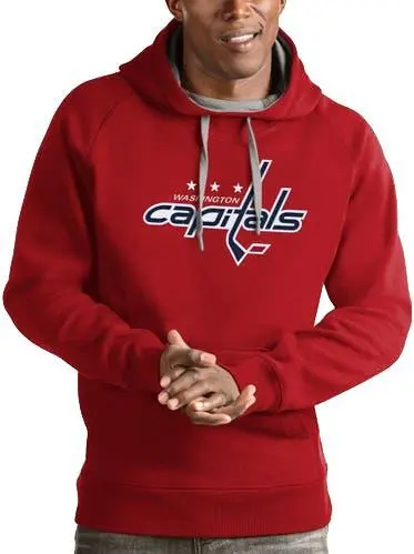 ANTIGUA Washington Capitals Logo Victory Pullover Hoodie By - Red