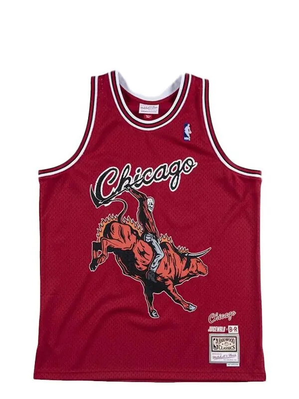 Mitchell & Ness Juice Wrld X Chicago Bulls Swingman Jersey - Red