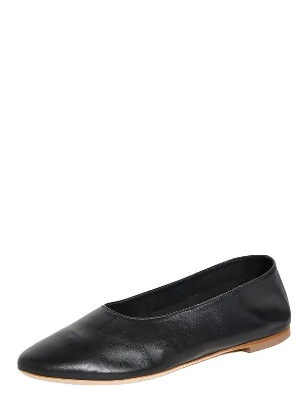 Staud Alba Ballet Flats - Black