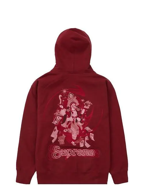 Supreme Lakshmi Zip Up Hooded Sweatshirt - Cardinal